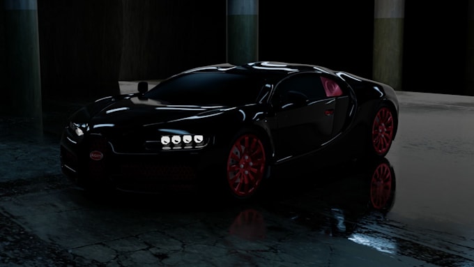 Create stunning 3d car models with realistic renders for animation and ...