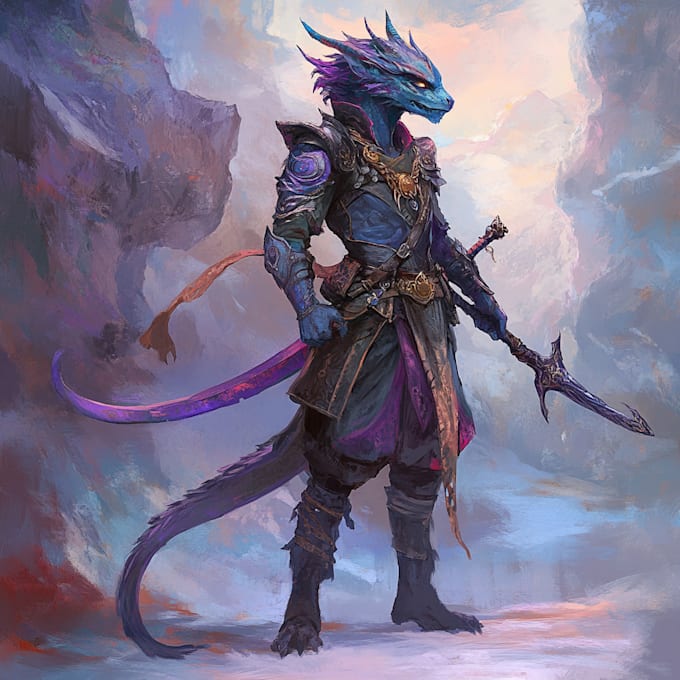Do fantasy character art and fantasy dnd character art by Woogloea | Fiverr