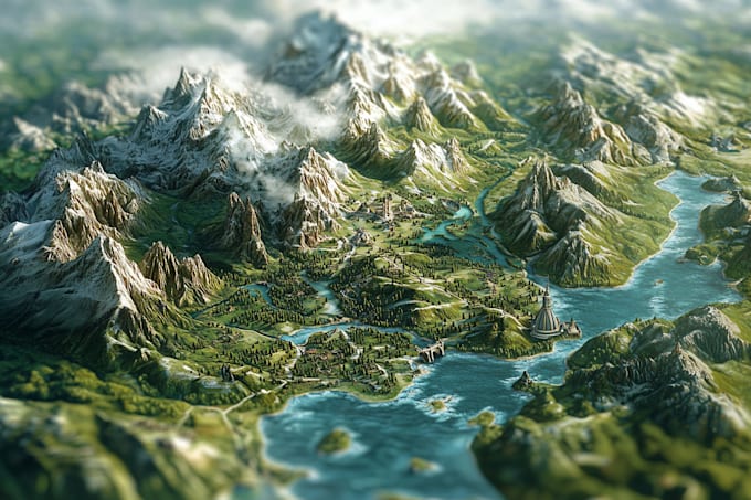 Vector map city map fantasy map design dnd city map by Vonessia56 | Fiverr