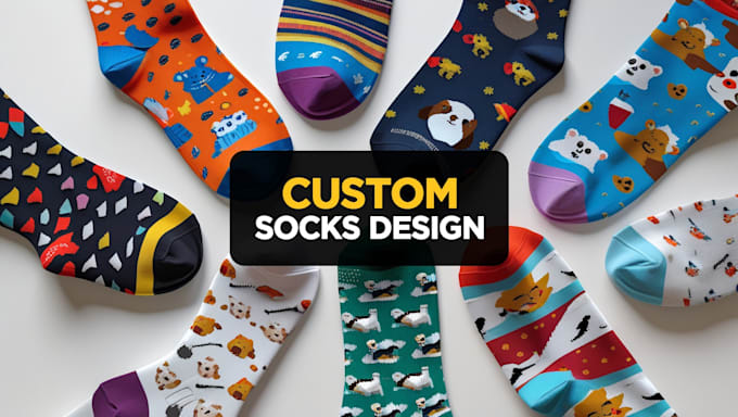 Do unique and trendy custom socks design for your brand by ...