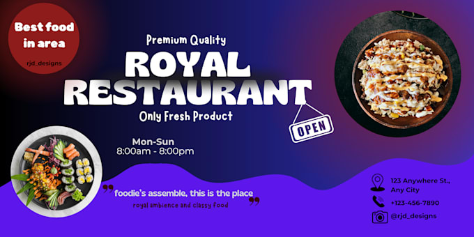 Do a professional banner for you as per your requirements by Rjd ...