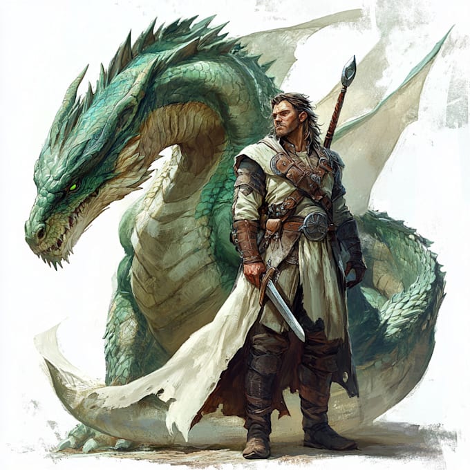 Paint your dark fantasy dnd character illustration by Oceagamble | Fiverr