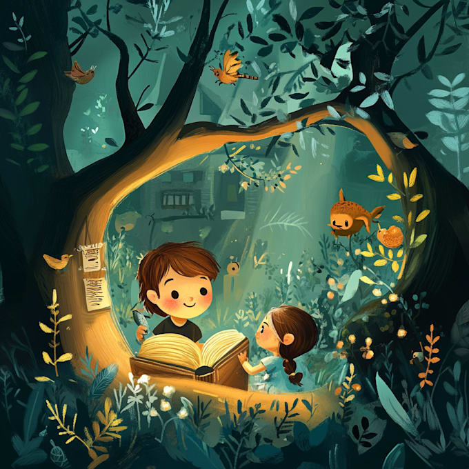 Draw children story book illustration and cover art by Sabellaterry ...