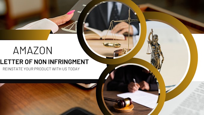 Draft amazon letter of non infringement as a legal counsel for your ...