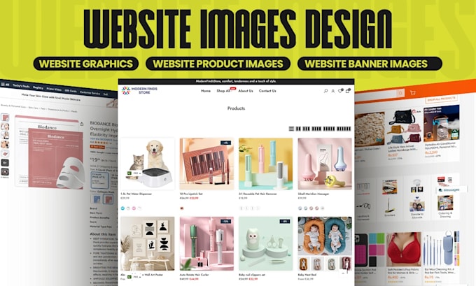 Design professional website banner images for sliders, products ...