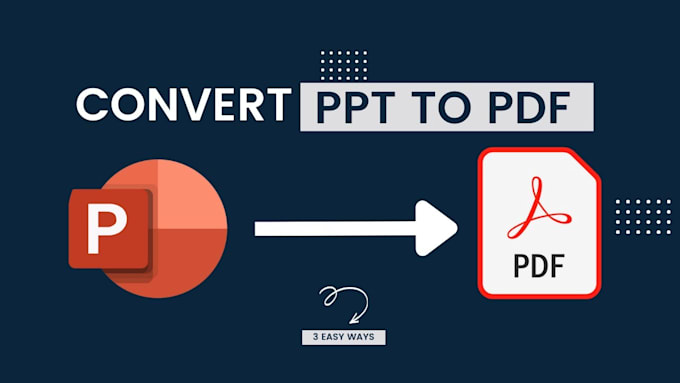 Convert pdf to ppt ppt to pdf and merge them by Marsia_alam | Fiverr