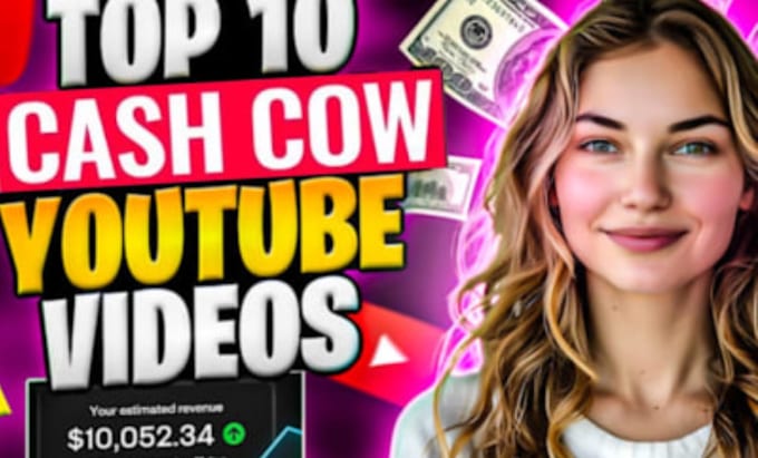 Professional cash cow video for faceless youtube channel, cash cow ...