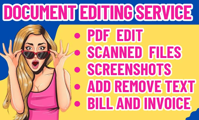 Quick photoshop text editing in document, document editing by Shabana48 ...