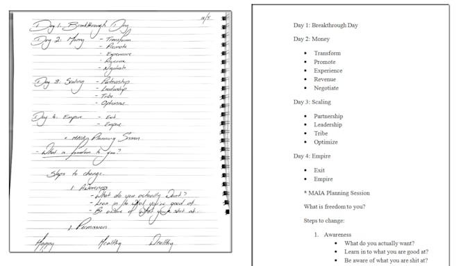 Write handwritten notes to ms word, excel and powerpoint by ...