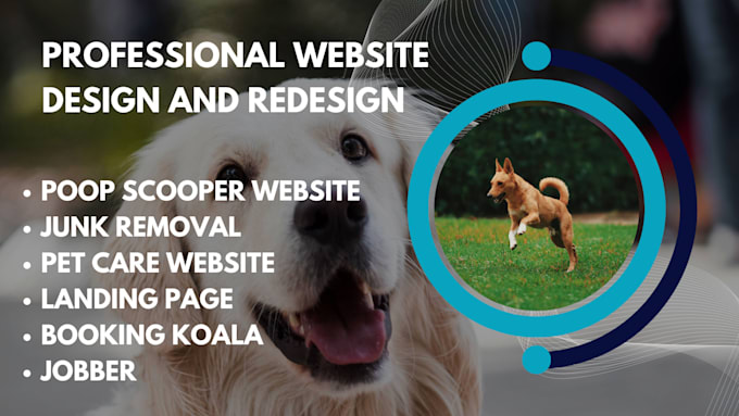 Do poop scooper website, pet care website, junk removal website by ...