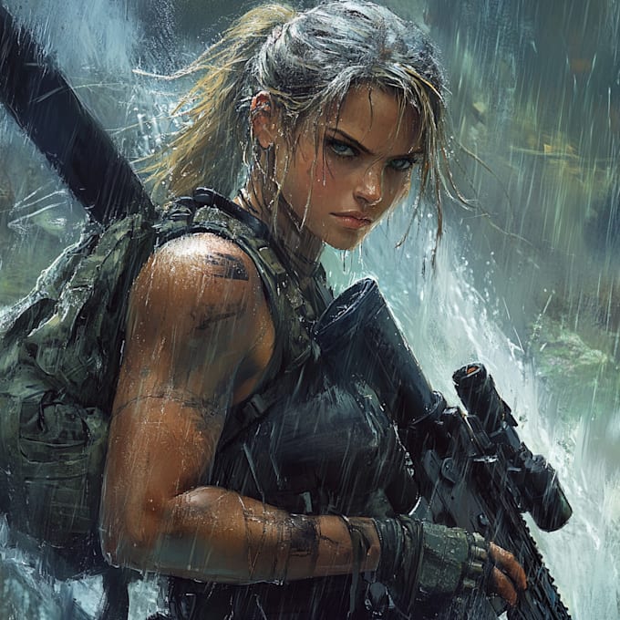 Draw 2d game art military character design by Lindiertzog | Fiverr