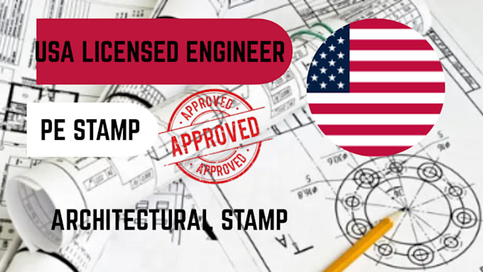 Review seal architectural stamp drawing, engineering drawing city ...
