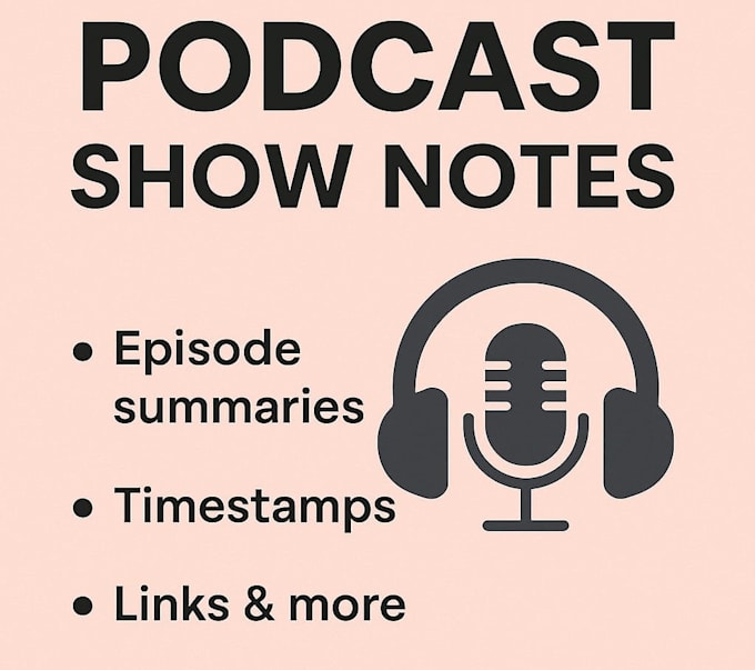 Deliver podcast show notes that boost listener engagement by Devmoond ...