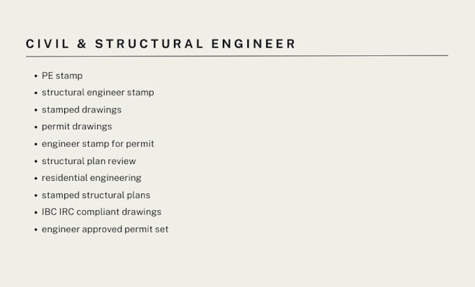 Stamp your structural drawings with pe seal for city permit approval by ...