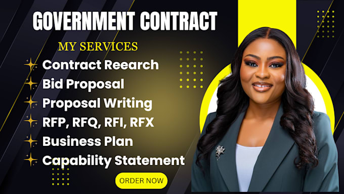 Do bid proposal, contract research, government contract registration by ...