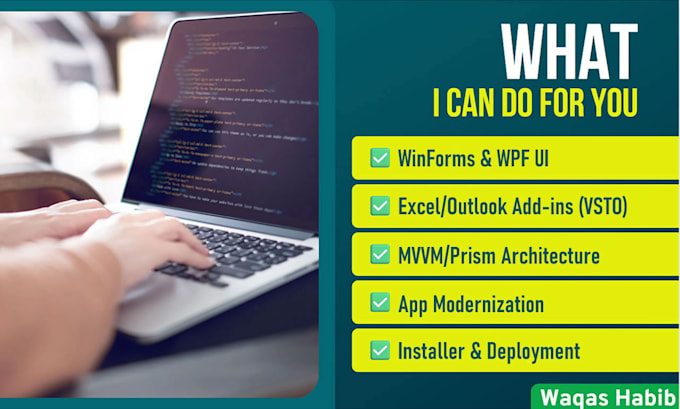 Develop or fix desktop apps in wpf or winforms by Waqashabib | Fiverr