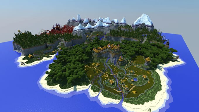 Build a professional minecraft map for you by Mike1234u | Fiverr