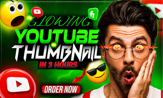 Design attractive amazing clickbait youtube thumbnail in 3hr by Usman ...