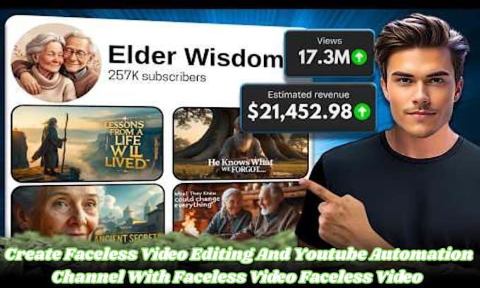 Create faceless video editing and youtube automation channel with ...