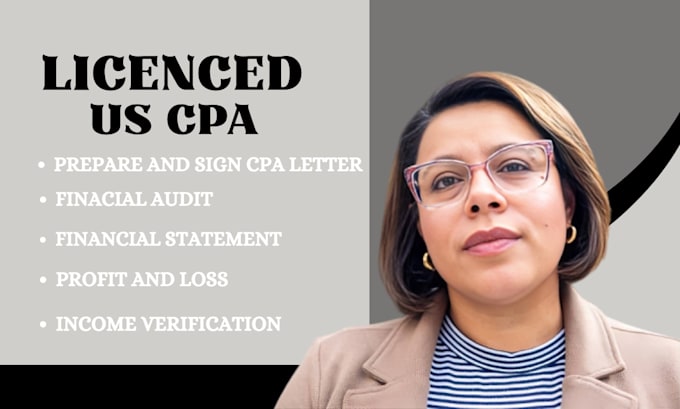 Write cpa verification letters, cpa reviews, and cpa audit reports by ...