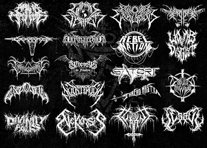 Death metal logo, metalcore,deathcore, for band, brands, clothing by ...