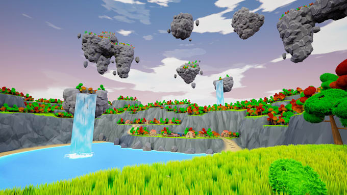 3d stylized game environment scene map game assets 3d game environment ...