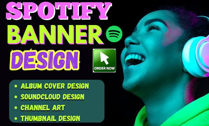 Do spotify banner design, youtube artist thumbnail and album cover ...