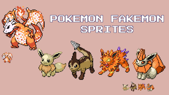 Make pixel art pokemon style fakemon sprite sheet animation rpg maker ...