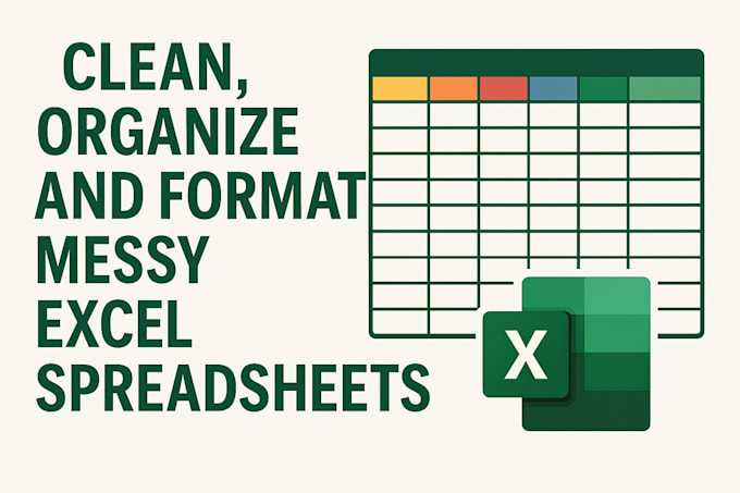 Organize, clean, and format messy excel spreadsheets by Dev61186 | Fiverr