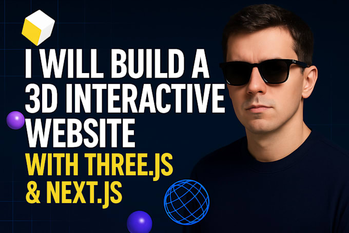 Create a stunning 3d interactive website using nextjs and threejs by Anascn | Fiverr