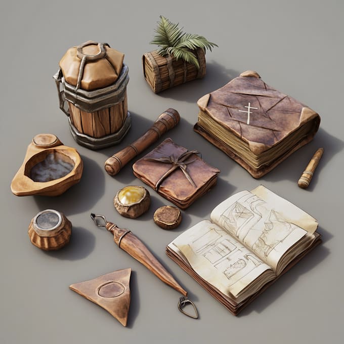 Make a 2d model objects, props by Iveannatler | Fiverr