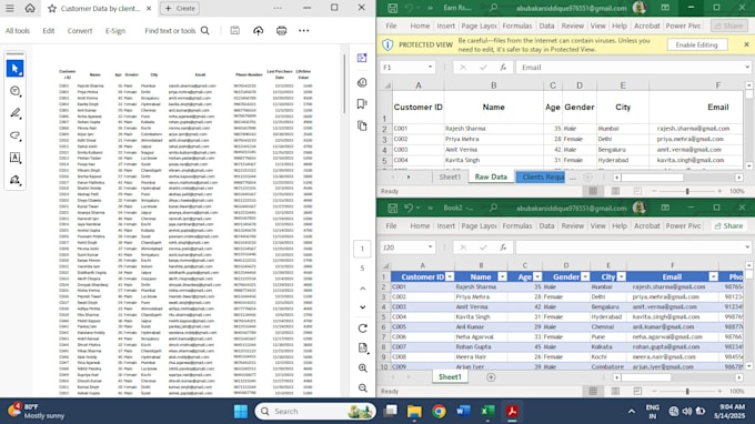 Clean, format, merge, and split your excel data professionally by Abuzar81 | Fiverr