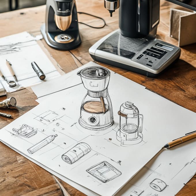 Draw detailed line art of any kinds product, sketch by Gnubbnagap | Fiverr