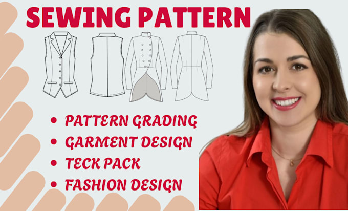 Create sewing patterns, do pattern grading, and fashion by Sahun_samira ...