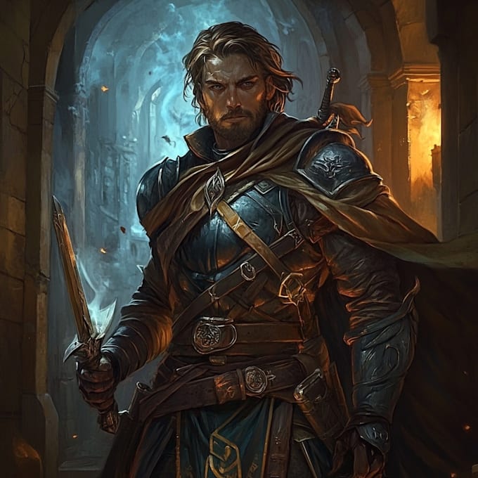 Draw dnd character art fantasy scifi illustration for you by Filipe ...