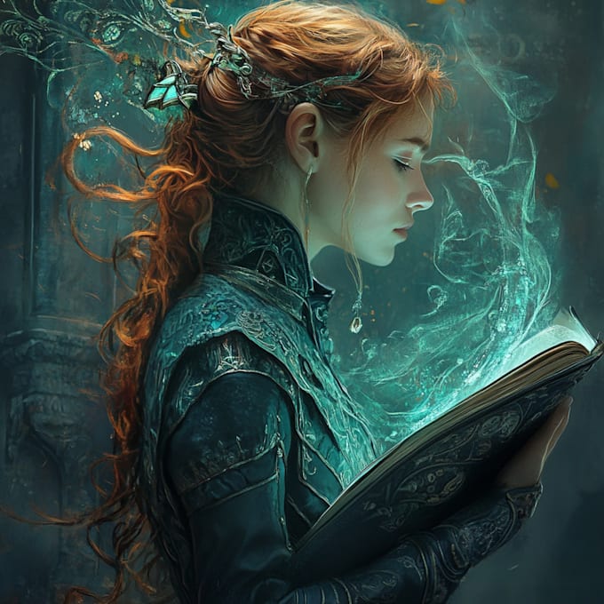Draw fantasy illustration book cover for you by Slalinsbyc | Fiverr