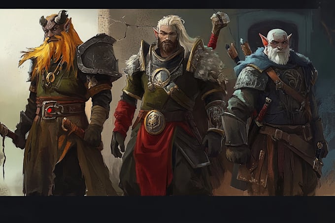 Draw original fantasy characters, concept art, fanart by Vishodgers ...