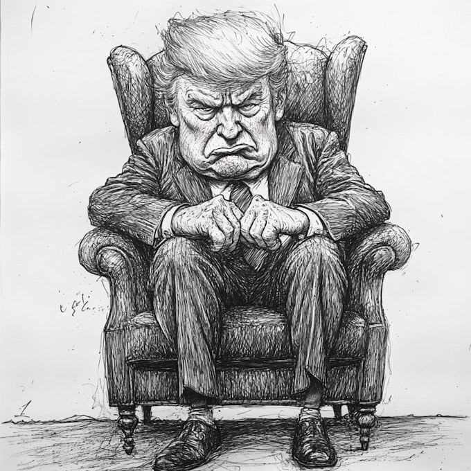 Draw your editorial or political cartoon idea by Sereodsaad | Fiverr