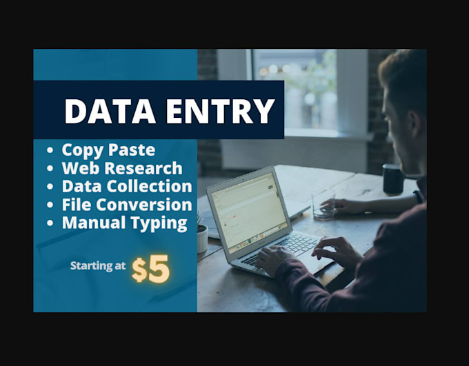 Data entry, copy paste, typing work and admin work by Eundae | Fiverr