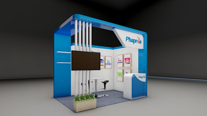 Create custom 3d booth design for events by Rifqiopik | Fiverr