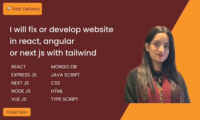 Fix or develop website in react, angular or next js with tailwind by Ayesharafiqu928 | Fiverr