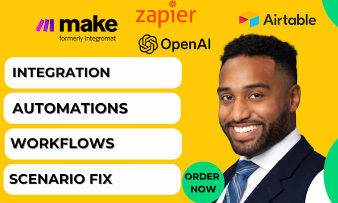 Setup make com to automate your business workflow, make automation, integrations by Dorcasjoel9 ...