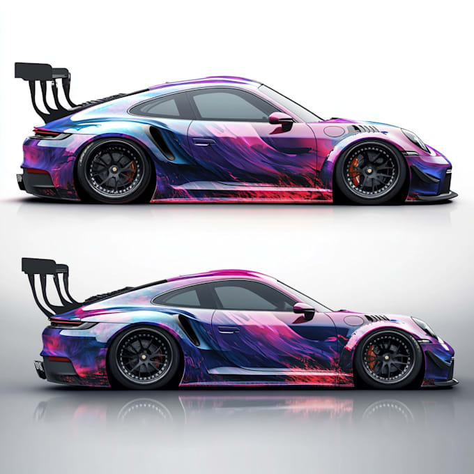 Creative custom car wrap, van wrap, truck wrap, by Tallahbradley | Fiverr