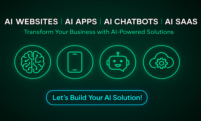 Develop ai website, ai mobile apps, ai saas platforms, ai chatbots, ai agents by Poojadavevaidya ...