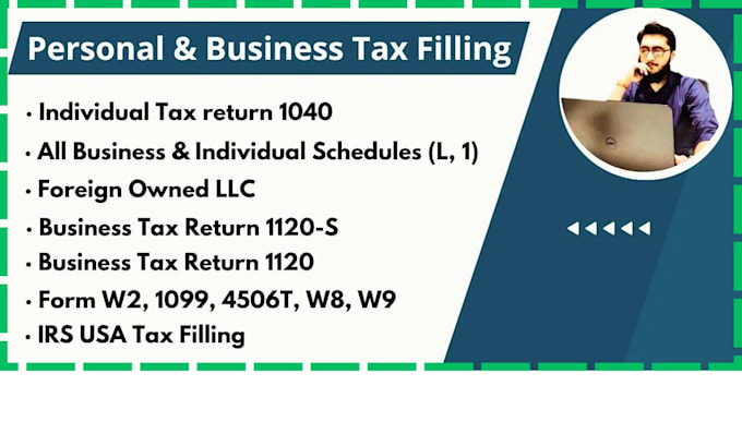 Presentación electrónica de impuestos de ee. uu. 1040, 1120, w2, 1099, talones de pago y talones ...