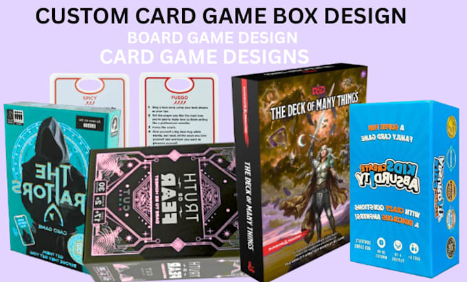 Tcg box design custom card game box mockups for board tcg games game ...
