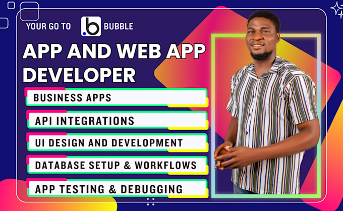 Build bubble io mvp app bubble website, no code bubble io developer, bubble saas by X ...