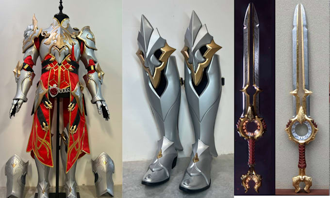 Wearable cosplay knight armor weapon pepakura mask cosplay helmet 3d ...