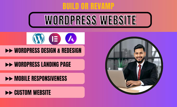 Build, revamp, redesign wordpress website development by Gideon_1606 | Fiverr