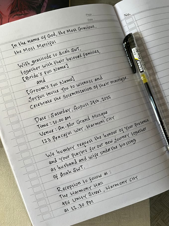 Beautiful and neat handwritten notes by Rizqialvarez | Fiverr